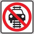 Stop Do Not Enter Railroad Clamp Sign FRR356