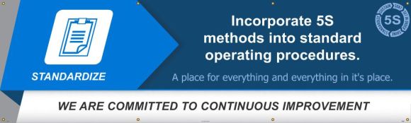 STANDARDIZE, 5S BANNER ()