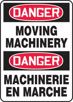 BILINGUAL SAFETY SIGN - FRENCH ()
