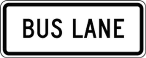 Bus Lane Lane Guidance Sign FRR650