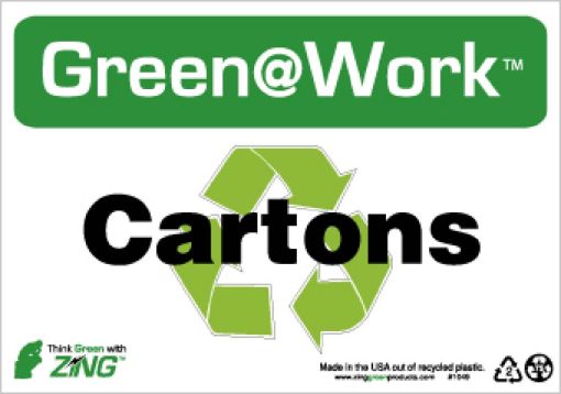 GREEN WORK CARTONS SIGN ()