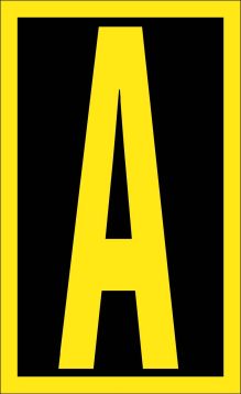 REFLECTIVE SELF-ADHESIVE LETTERS AND NUMBERS 2 1/2" ()