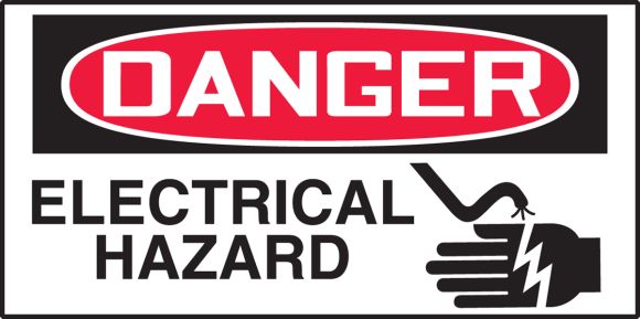 Electrical Hazard OSHA Danger Safety Label
