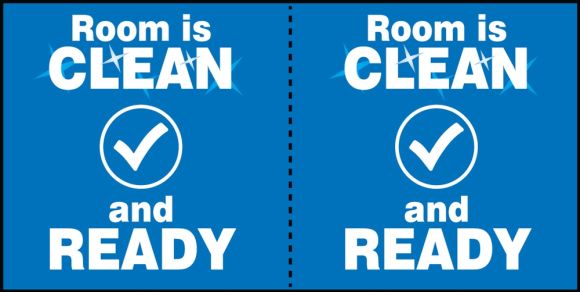 Door Seal Label: Room Is Clean And Ready (LHSK004RM1)