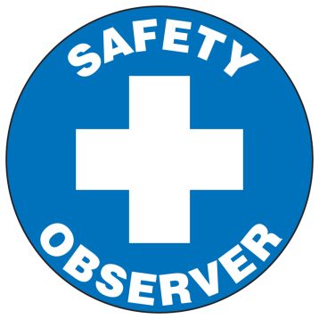 Safety Observer Hard Hat Stickers LHTL151