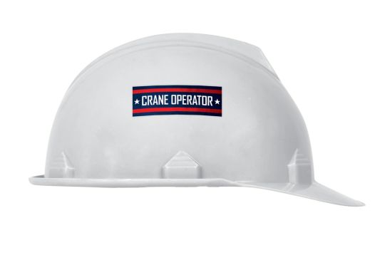 Hard Hat Stickers: Crane Operator (LHTL225)