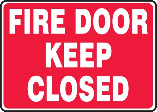 Fire Door Keep Closed Safety Sign MEXT510