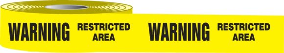 Warning Restricted Area Plastic Barricade Tapes MPT135