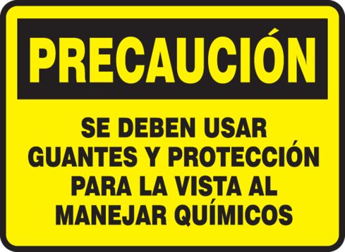 PRECAUCION SE DEBEN ...SPANISH