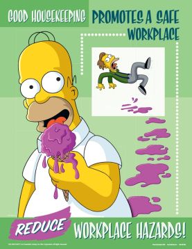 Good Housekeeping Promotes A Safe The Simpsons™ Safety Posters PST558