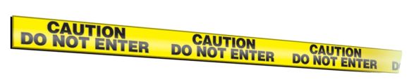 Caution Do Not Enter Message Marking Tape PTM412