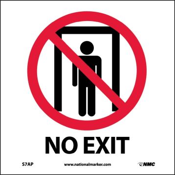 NO EXIT LABEL (S7AP)
