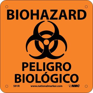 BIOHAZARD PELIGRO BIOLOGICO BILINGUAL W/ GRAPHIC LABEL ()