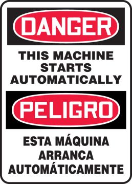 Spanish Bilingual Safety Sign ()