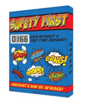 Safety First Days Without Accident Digi-Day® Lite Electronic Scoreboard