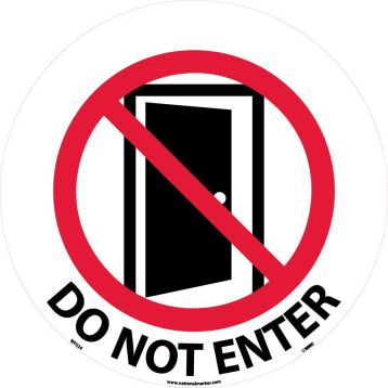 DO NOT ENTER WALK ON FLOOR SIGN (WFSM24)