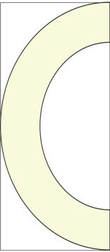 Semi-Circle Glow Floor Shape LHR713