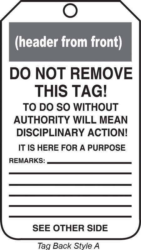 Blank OSHA Notice Safety Label MDT800