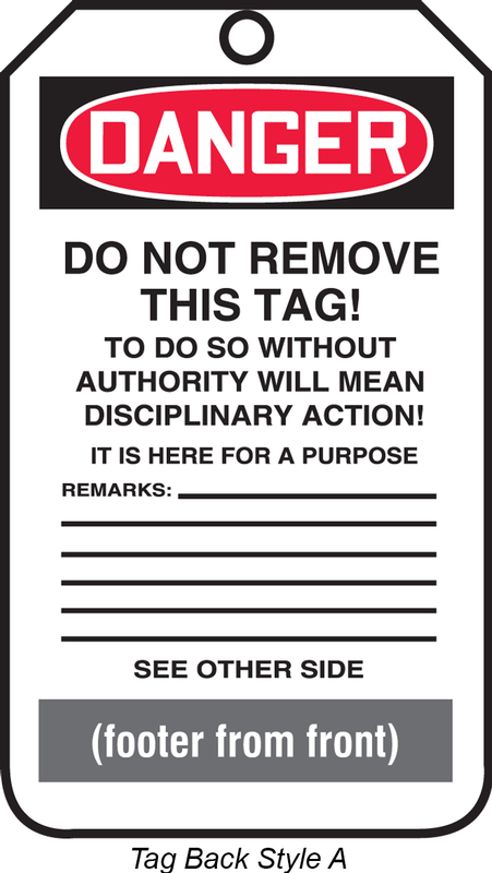 Do Not Operate Production OSHA Danger Safety Tag TPM112