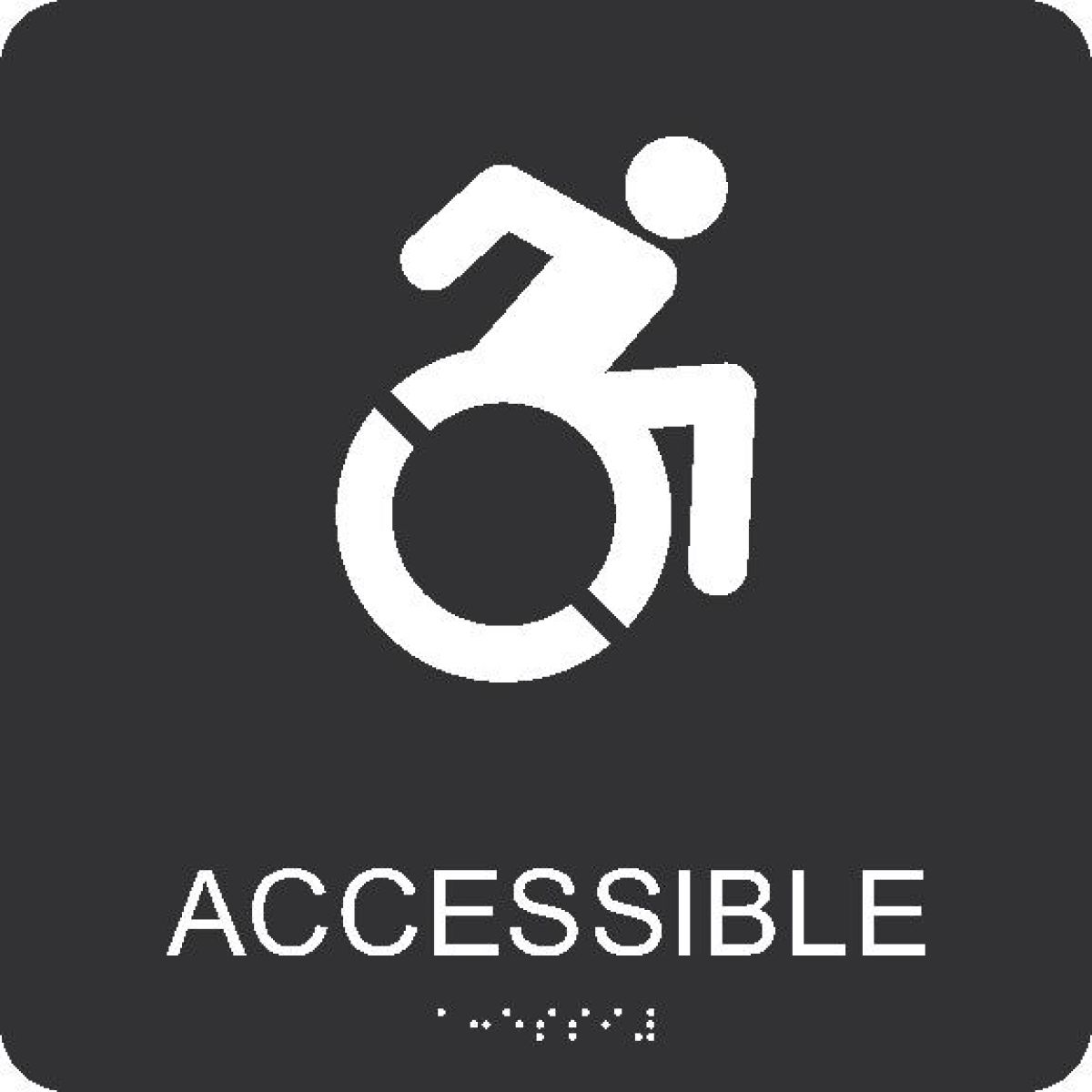HANDICAPPED ENTRANCE NEW YORK BRAILLE SIGN ()