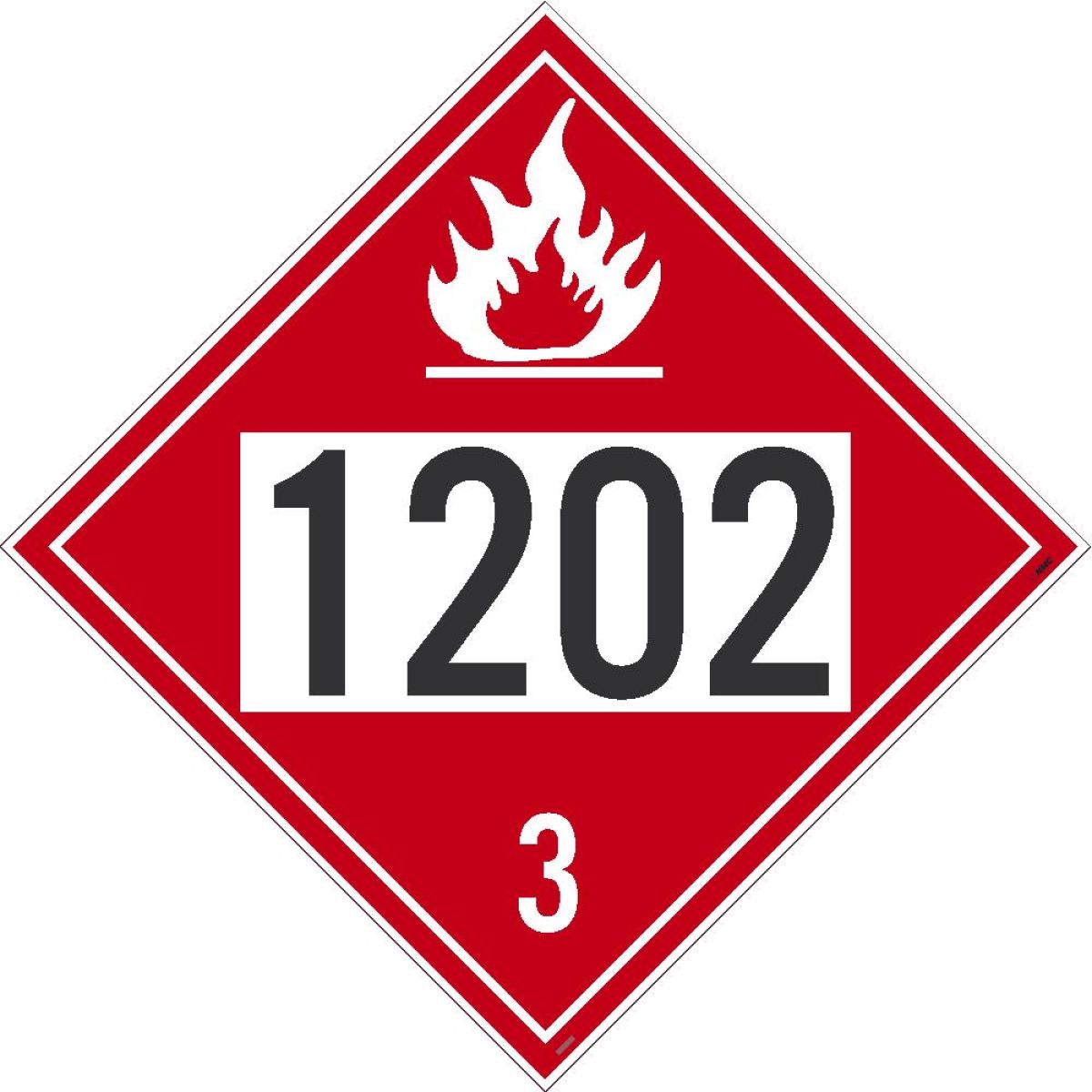 1202 Diesel Dot Placard DL193TB10 