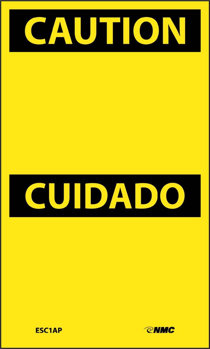 BLANK CAUTION LABEL - BILINGUAL ()