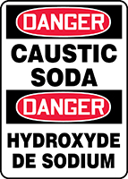 BILINGUAL SAFETY SIGN - FRENCH ()