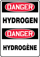 BILINGUAL SAFETY SIGN - FRENCH ()
