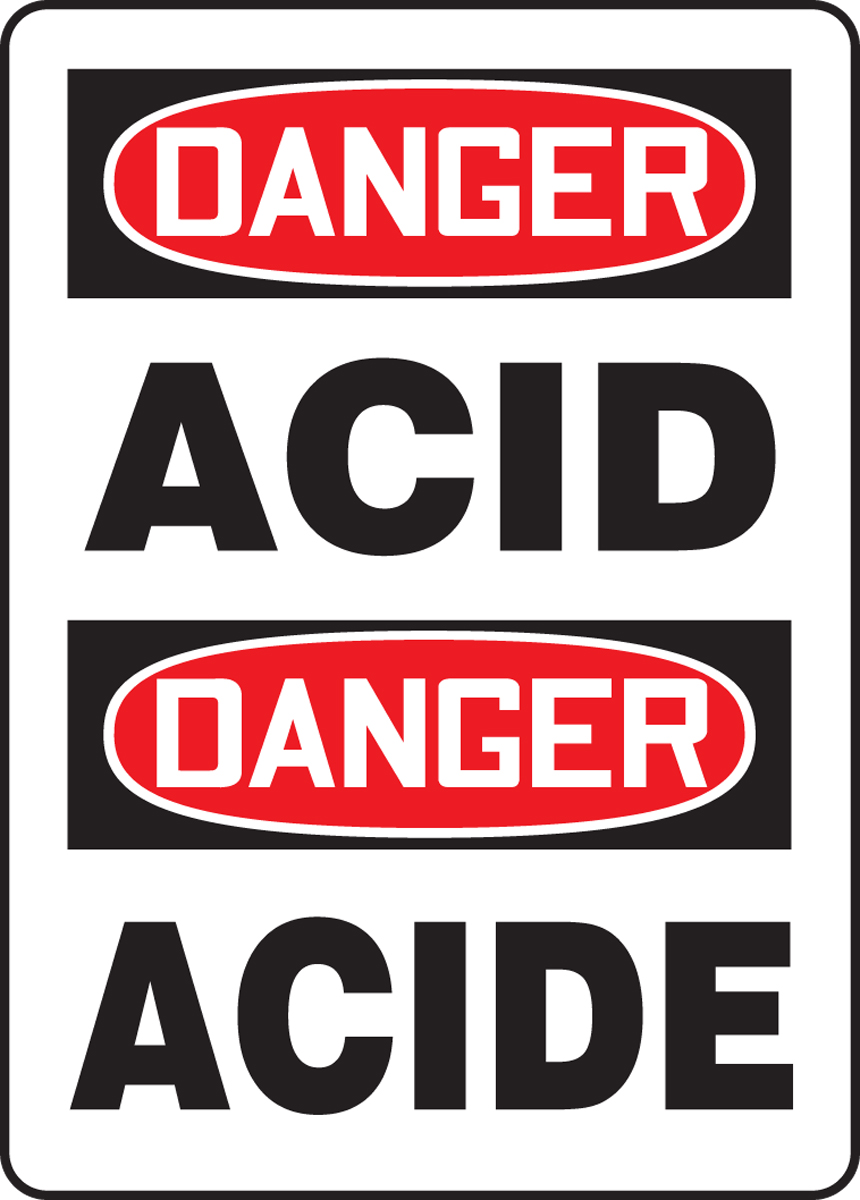 BILINGUAL SAFETY SIGN - FRENCH ()