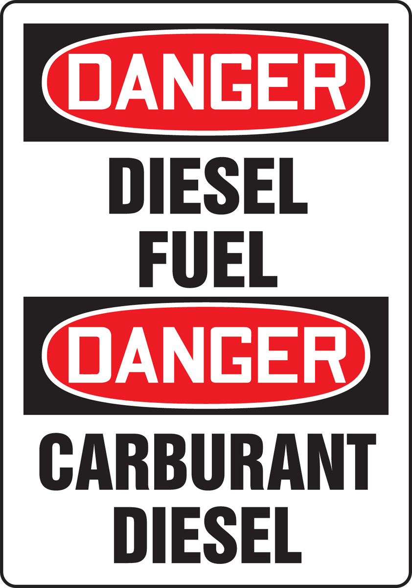 BILINGUAL SAFETY SIGN - FRENCH ()