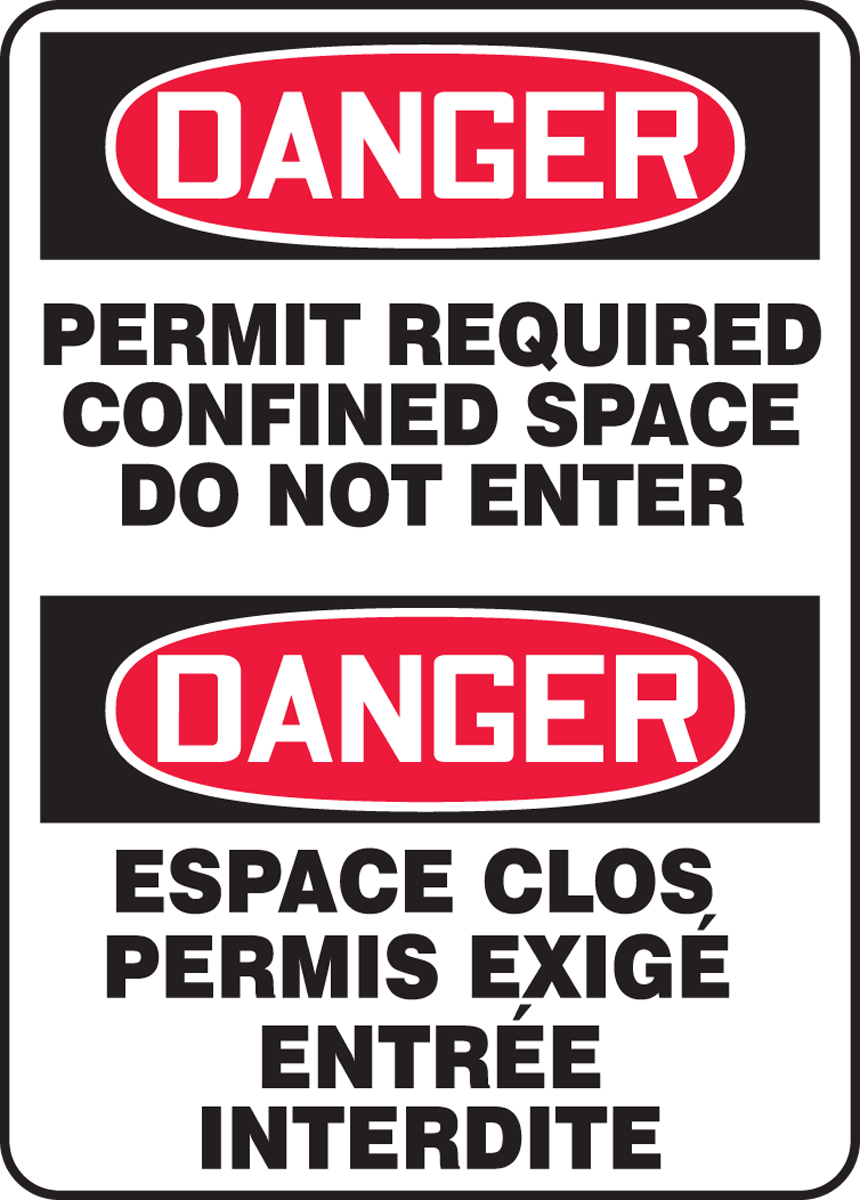 BILINGUAL SAFETY SIGN - FRENCH ()