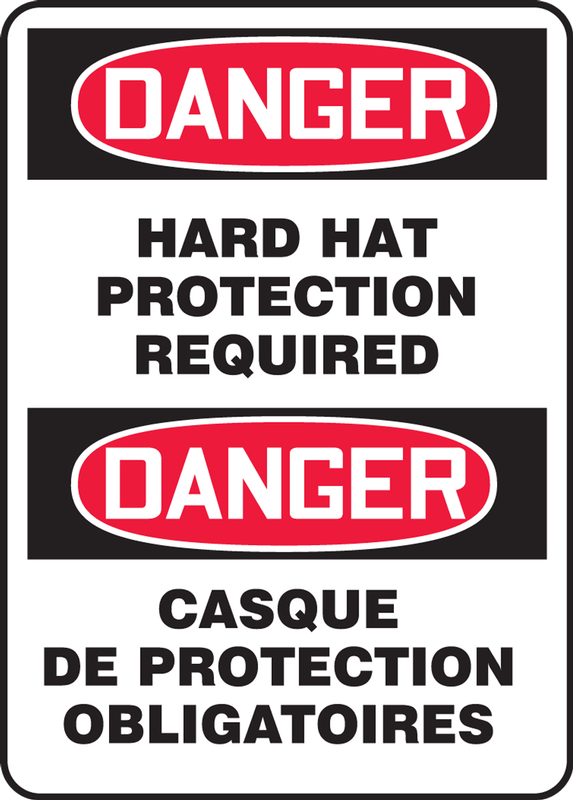BILINGUAL FRENCH SIGN - PERSONAL PROTECTION ()
