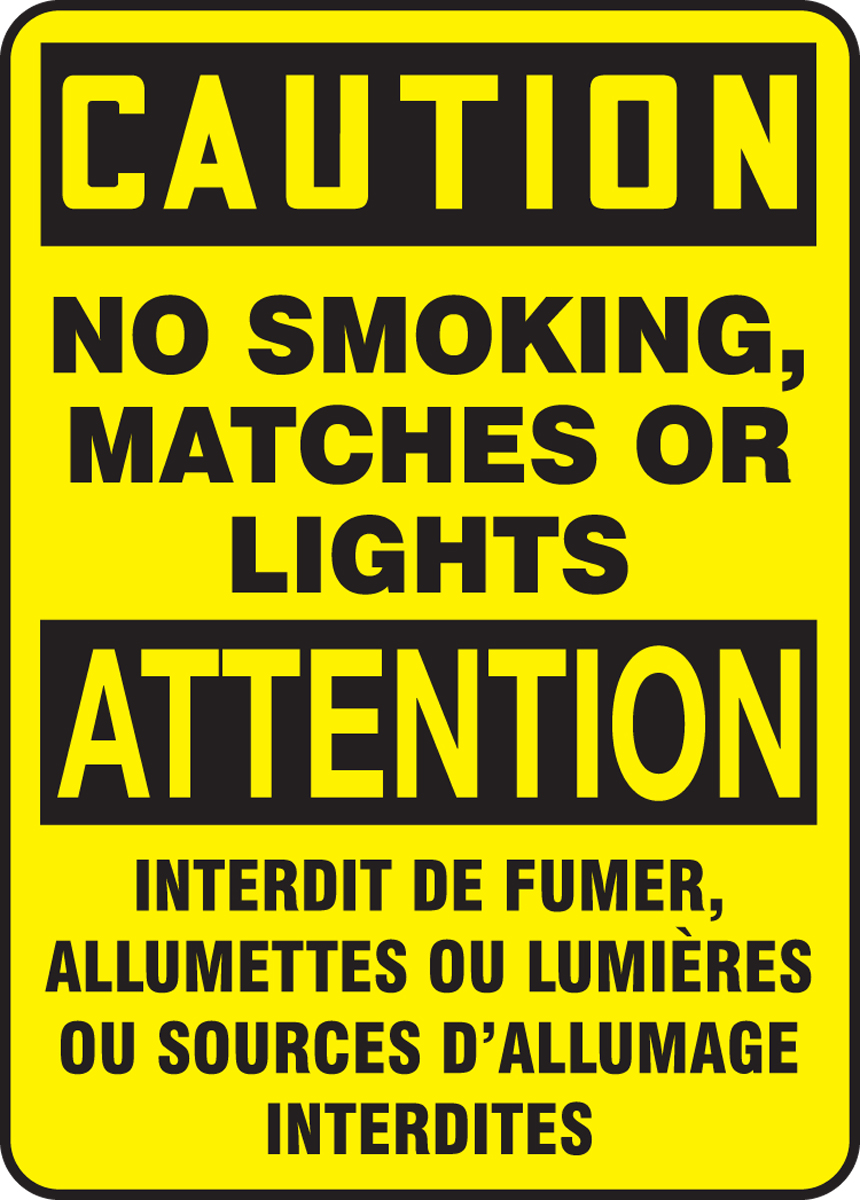BILINGUAL FRENCH SIGN-SMOKING CONTROL ()