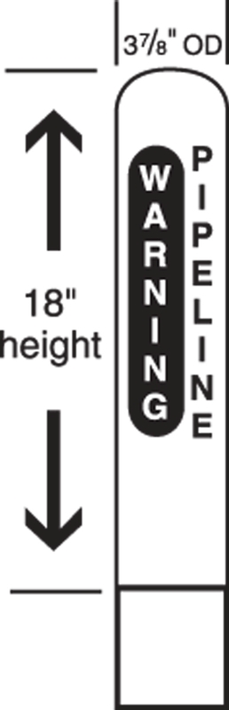 Domed Utility Post Markers (FMH206)
