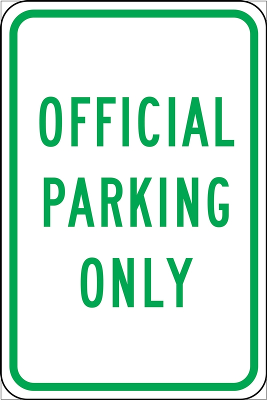 Official Parking Only Traffic Sign FRP324