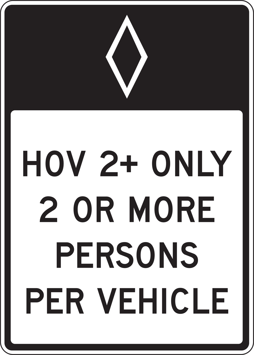 HOV Sign (FRR663RA)
