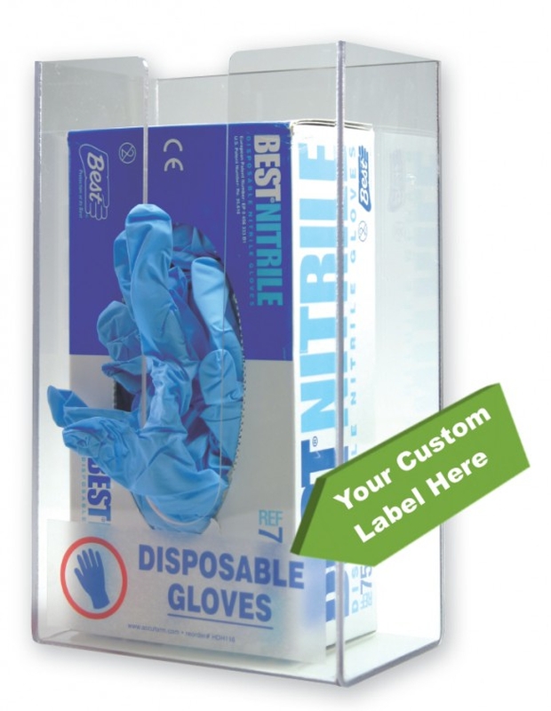 Single Box Glove Dispenser w/ Custom Label HDH116
