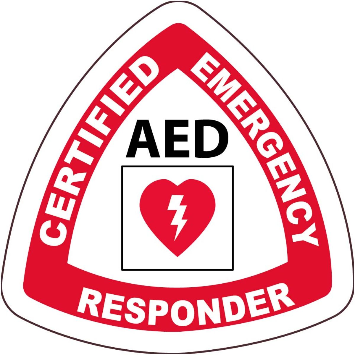 CERTIFIED EMERGENCY RESPONDER HARD HAT LABEL (HH134)