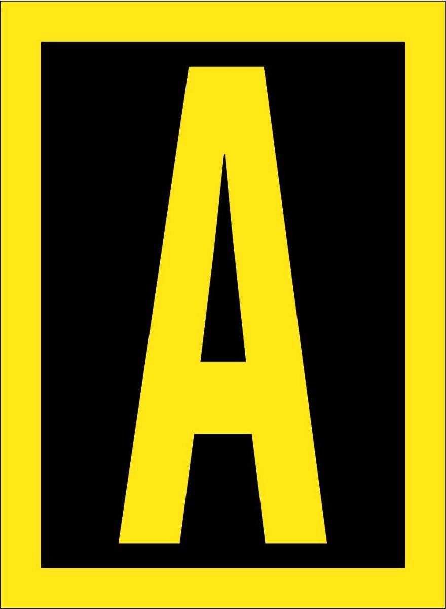 REFLECTIVE SELF-ADHESIVE LETTERS AND NUMBERS 1 1/2" ()