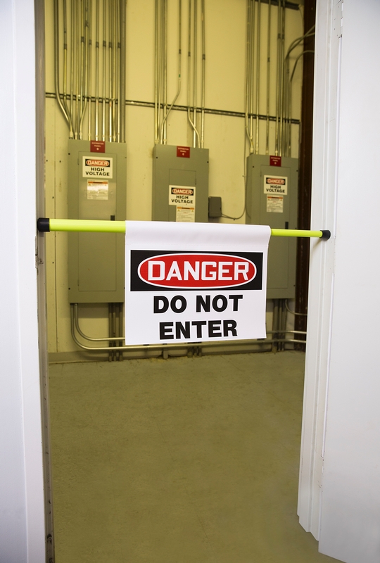Do Not Enter OSHA Danger Hanging Doorway Sign HSK101