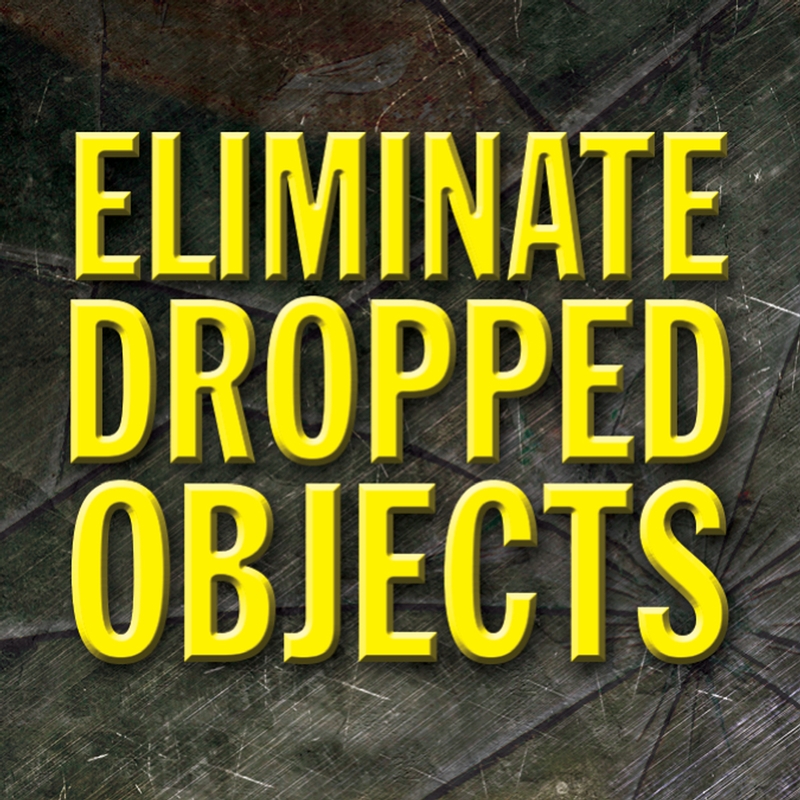 Hard Hat Stickers: Eliminate Dropped Objects (LHTL088)