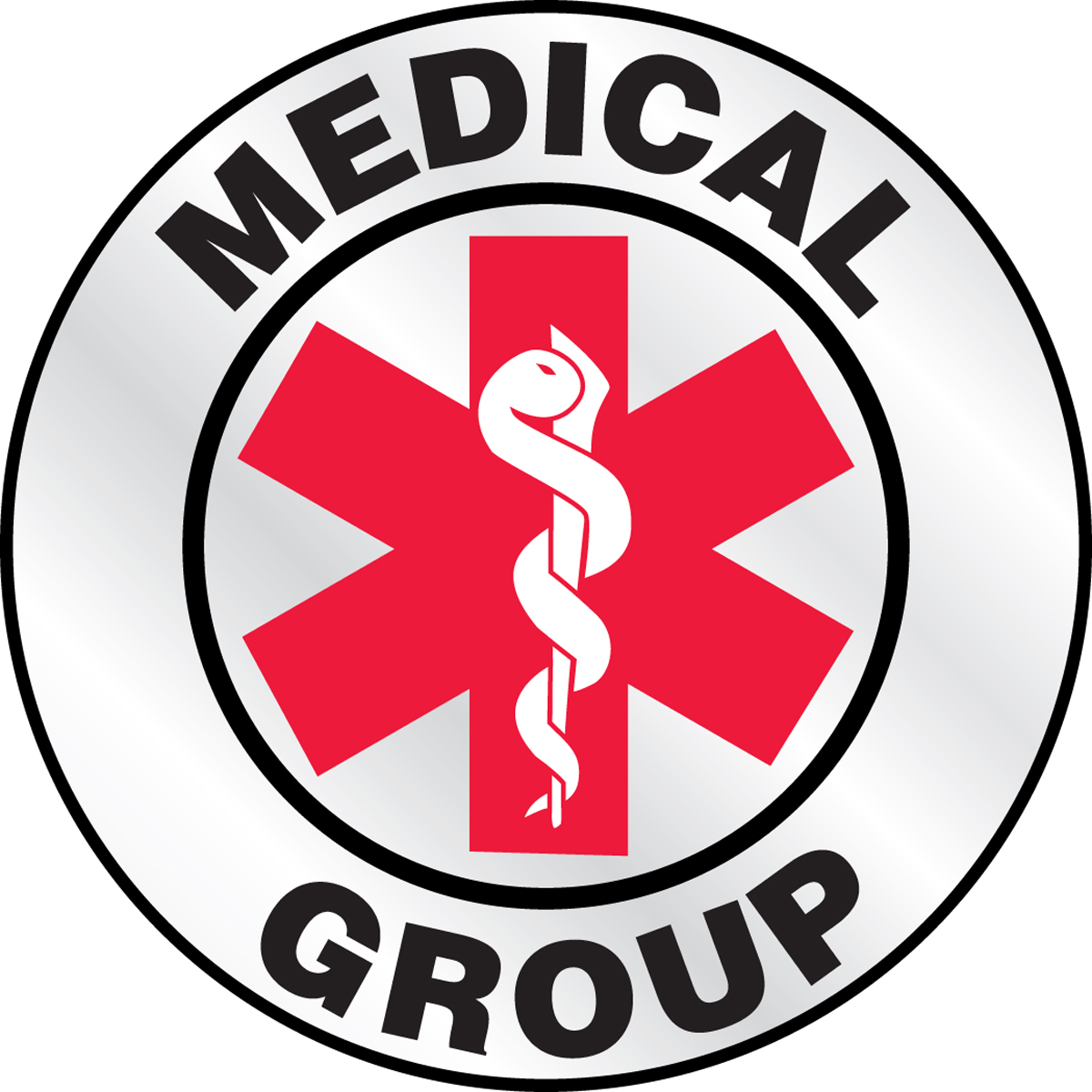 Medical Group Emergency Response Reflective Helmet Sticker LHTL628