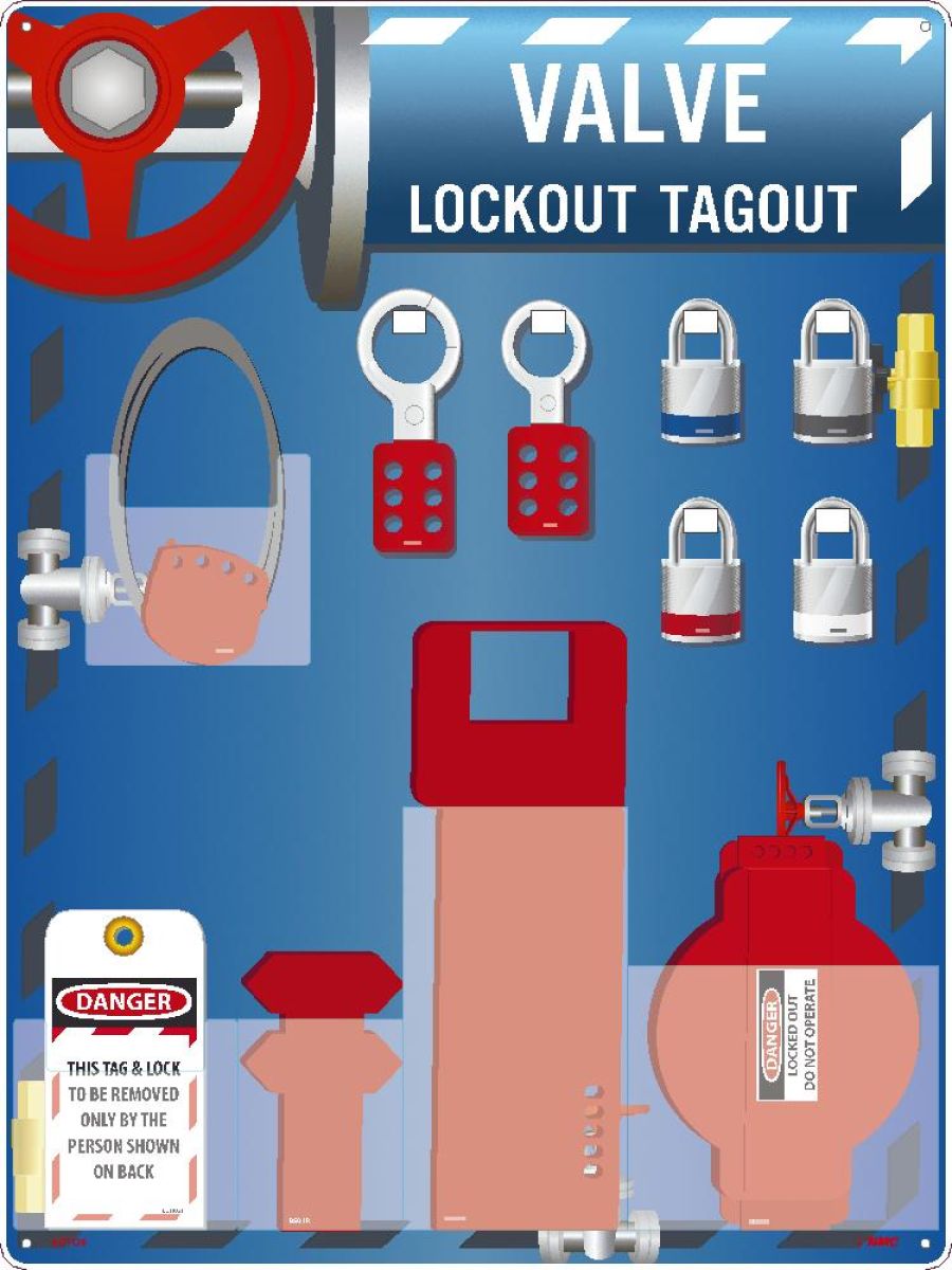 LOCK-OUT TAG-OUT VALVE CENTER ()