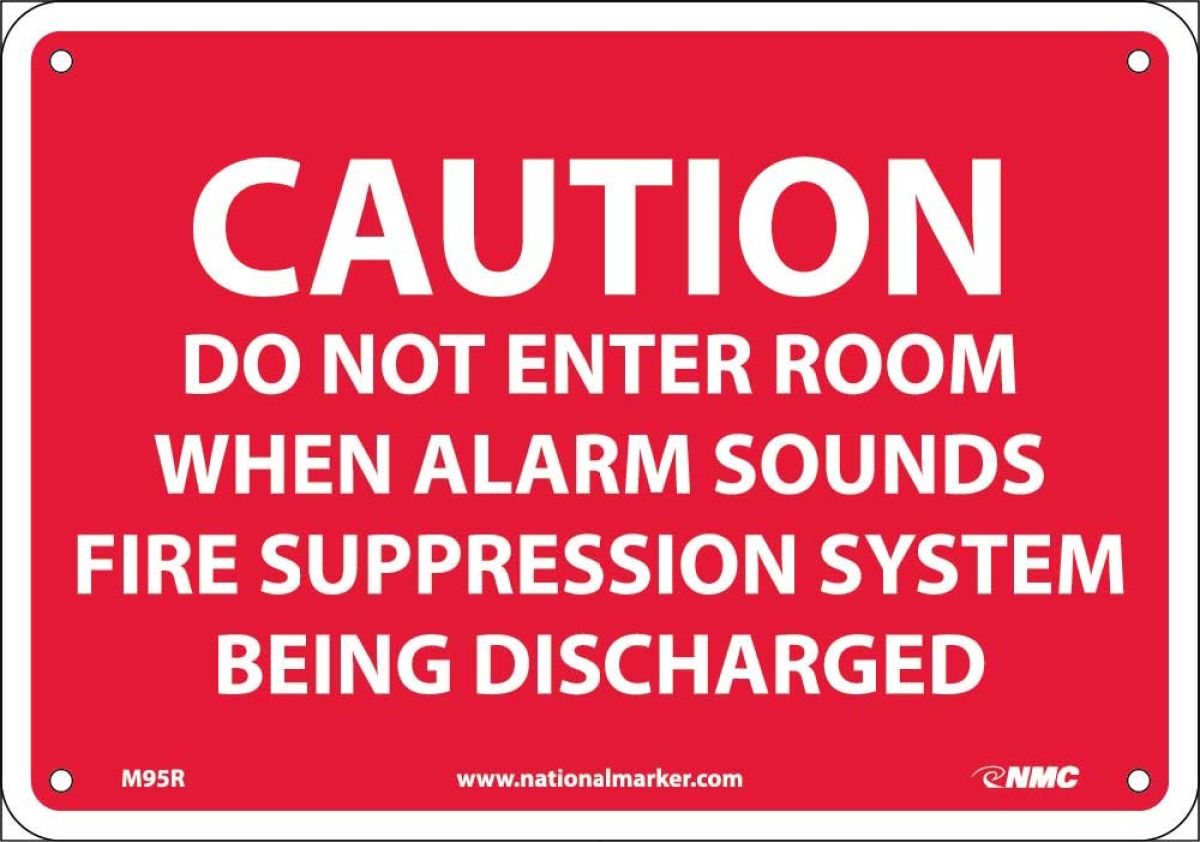 CAUTION DO NOT ENTER SIGN ()