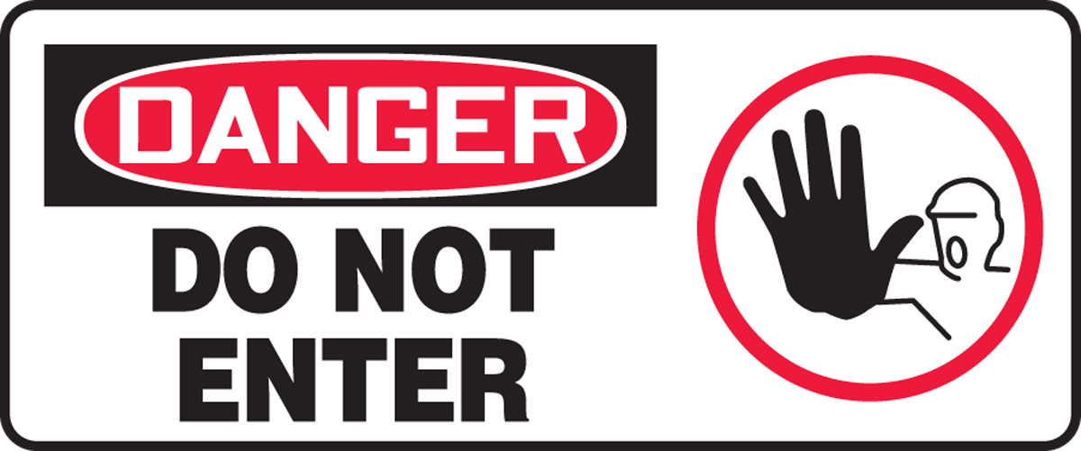 Do Not Enter OSHA Danger Safety Sign MADM103