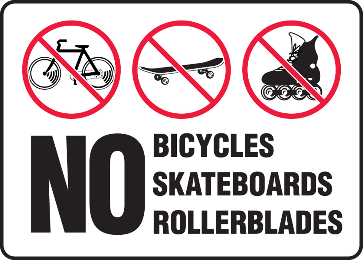 No Bicycles Sign