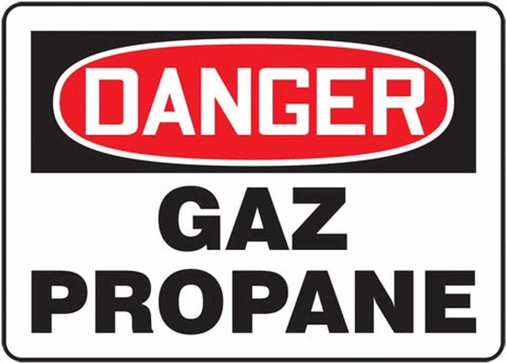 BILINGUAL FRENCH SIGN – CHEMICAL ()