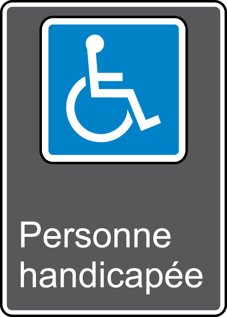 CSA Safety Sign: Personne Handicapée ()