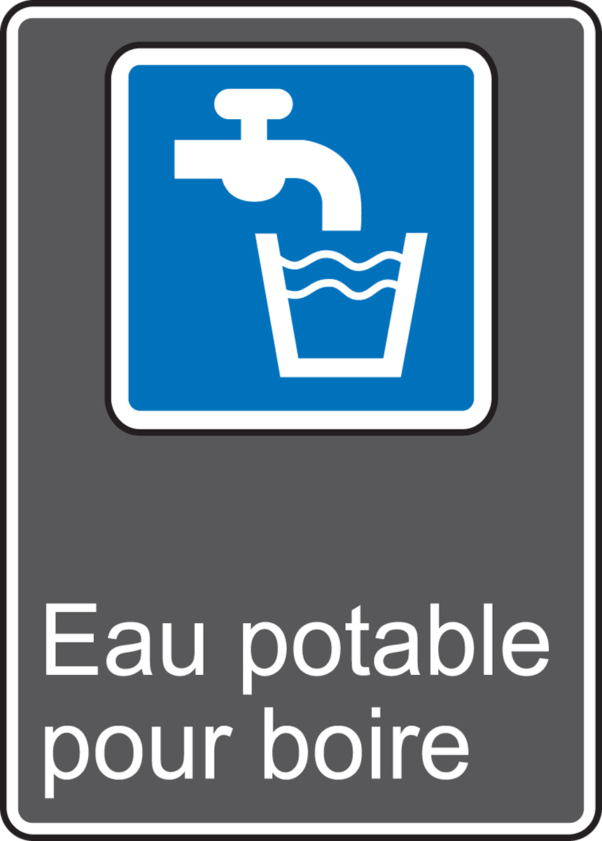 CSA Safety Sign: Eau Potable Pour Boire ()
