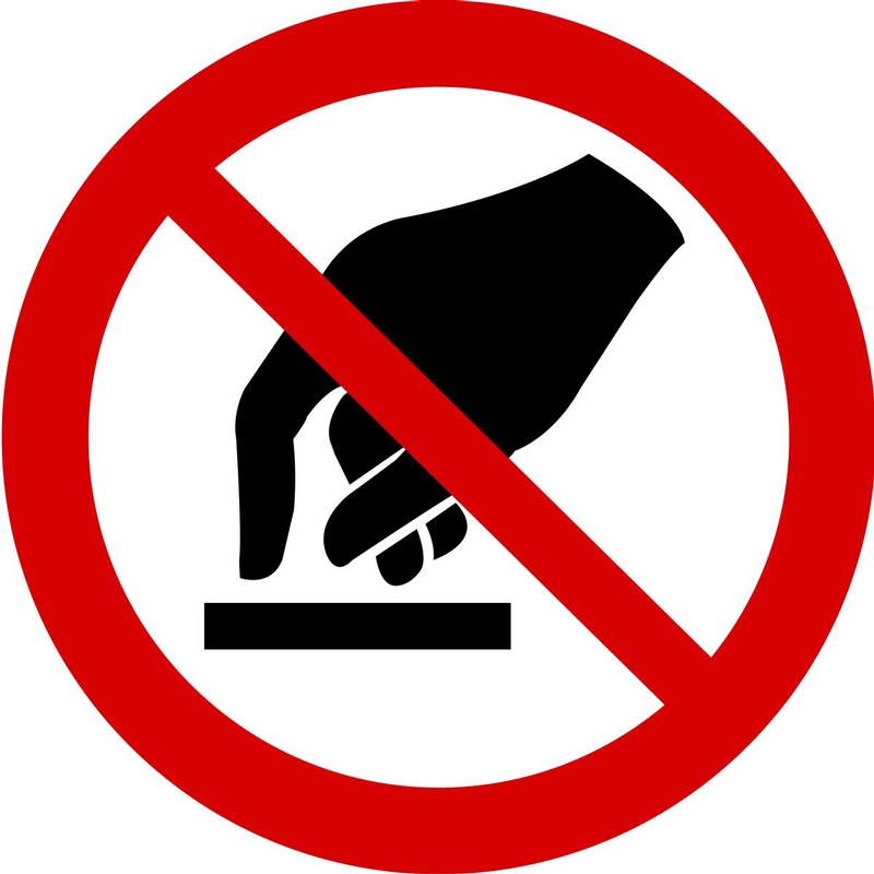 Do Not Touch 2011 ISO Prohibition Safety Sign MISO521 Do Not Touch 2011 ISO Prohibition Safety Sign MISO521